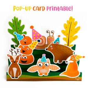 Enjoy this free printable pop-up card!! - Ocean Child Crafts
