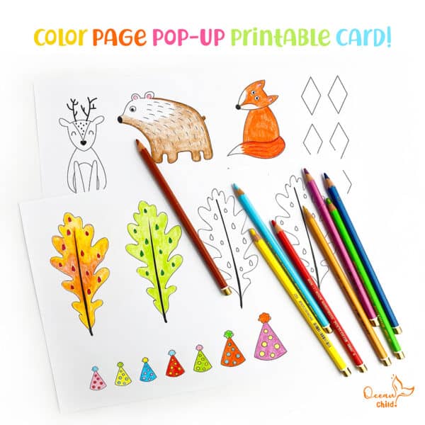 Enjoy this free printable pop-up card!! - Ocean Child Crafts