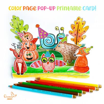 Enjoy this free printable pop-up card!! - Ocean Child Crafts