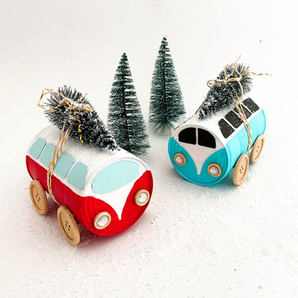 DIY Volkswagen van from recycled tin can, free craft printable! - Ocean ...