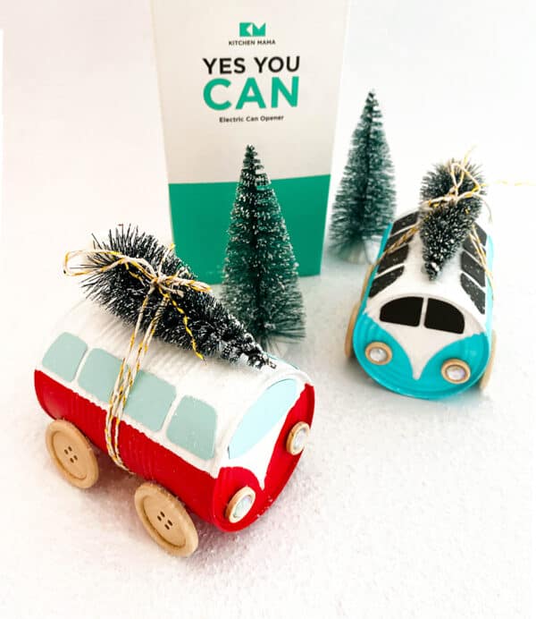 DIY Volkswagen van from recycled tin can, free craft printable! - Ocean ...