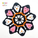 Valentine’s Day heart shaped penguins, paper penguin craft! - Ocean ...