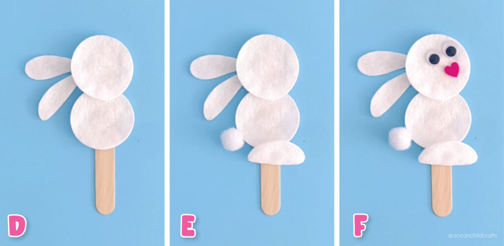 Cotton Pad Animal Puppets, Easy Winter Craft kids! - Ocean Child Crafts