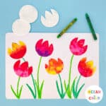 Cute hedgehog craft decorated with spring flowers! - Ocean Child Crafts