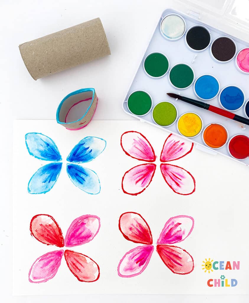 Easy butterfly craft with peanuts! - Ocean Child Crafts