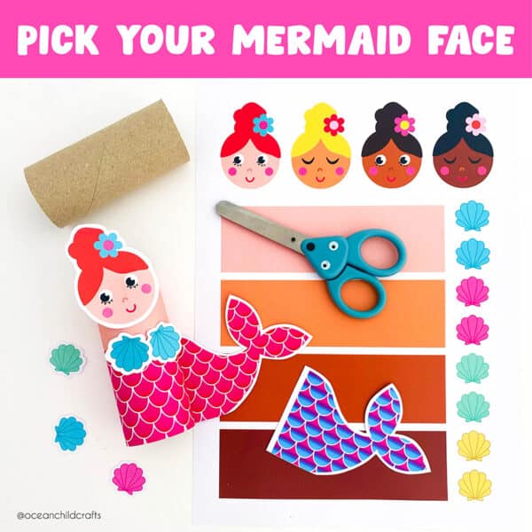 BIG Mermaid Printable Craft Bundle, Mermaid Party! - Ocean Child Crafts