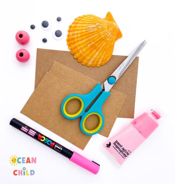 DIY crab craft from painted shells - Ocean Child Crafts