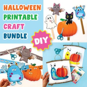 Fun Halloween craft that will make you giggle, FREE printable! - Ocean ...