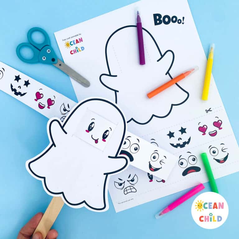 Fun Halloween craft that will make you giggle, FREE printable! - Ocean ...