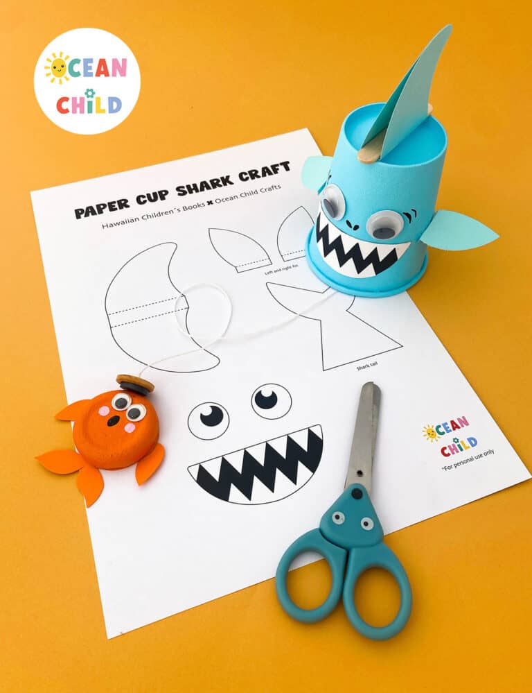 Paper Cup Shark Craft & DIY Fishing Game, Perfect for Shark Week (Free ...