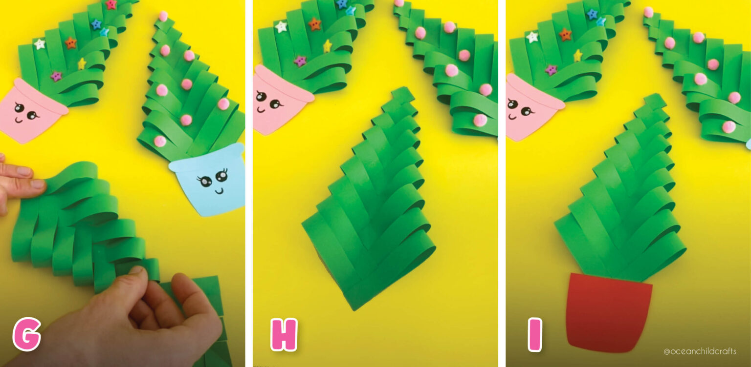 Simple and Fun Paper Christmas Tree Craft for Kids - Ocean Child Crafts