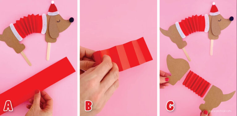 Dancing Christmas Dog Paper Craft: Fun and Festive Activity for Kids ...
