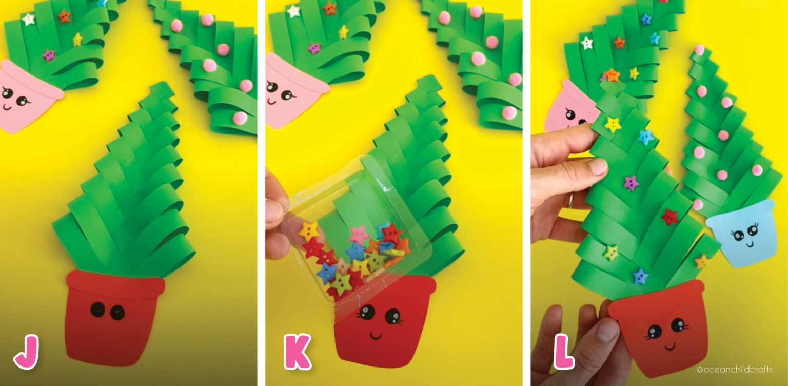 Simple and Fun Paper Christmas Tree Craft for Kids - Ocean Child Crafts
