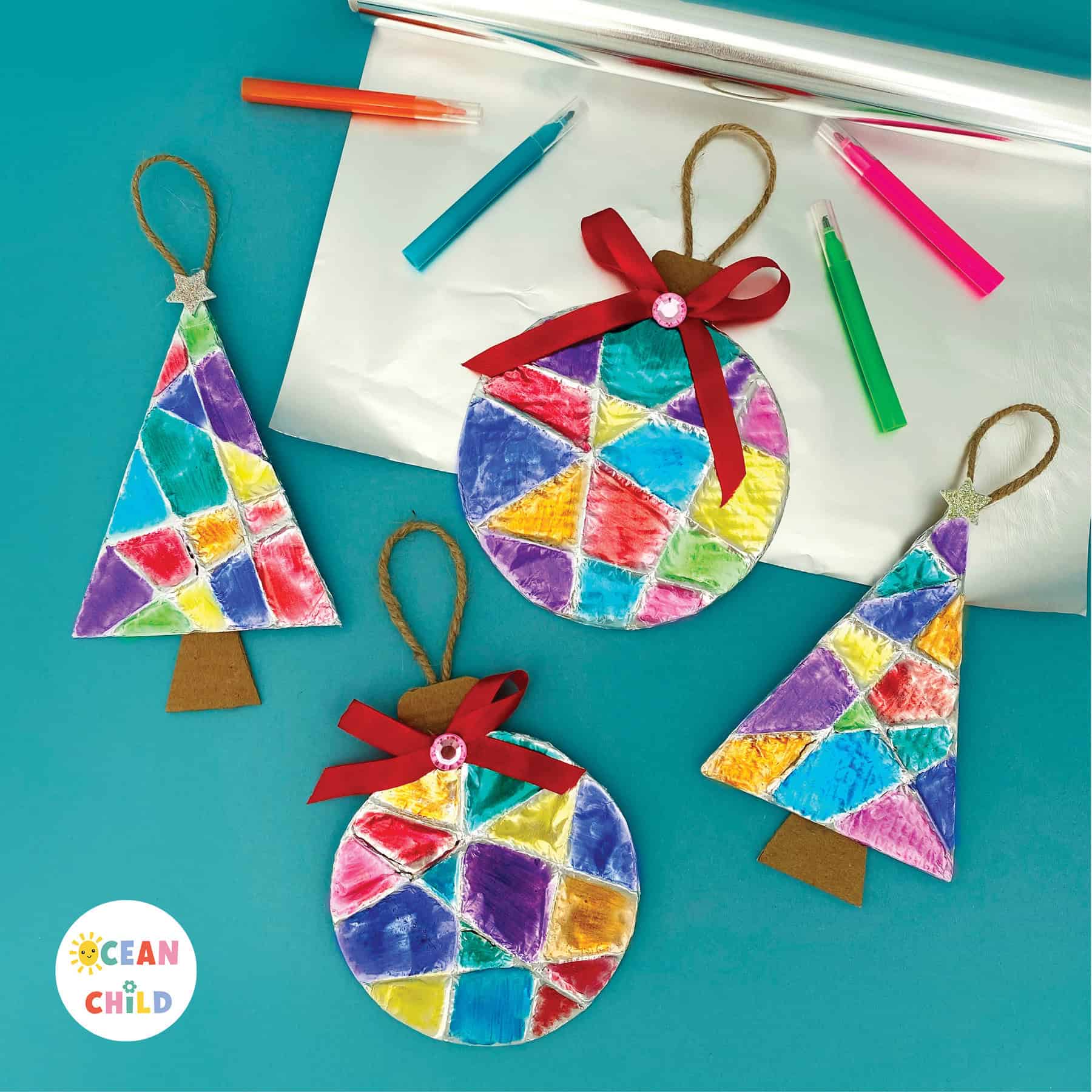 Foil Coloring: Create Beautiful Aluminum Foil Christmas Ornaments with ...