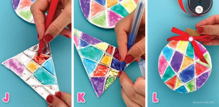Foil Coloring: Create Beautiful Aluminum Foil Christmas Ornaments with ...
