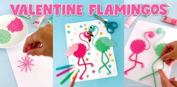 Fun and Easy DIY Flamingo Valentine’s Day Craft for Kids - Ocean Child ...