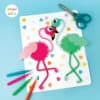 Fun and Easy DIY Flamingo Valentine’s Day Craft for Kids - Ocean Child ...