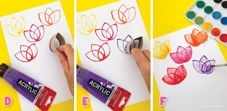 Beautiful DIY Paper Roll Flower Stamps: A Fun Craft for All Ages ...