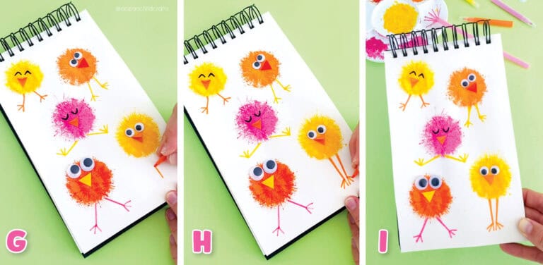 Hop into Spring: Fun and Easy Straw Print Chick Painting for Easter ...