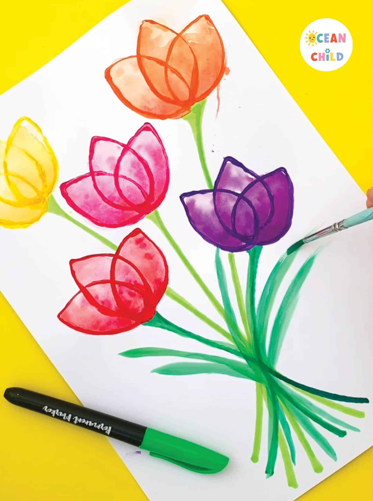 Beautiful DIY Paper Roll Flower Stamps: A Fun Craft for All Ages ...