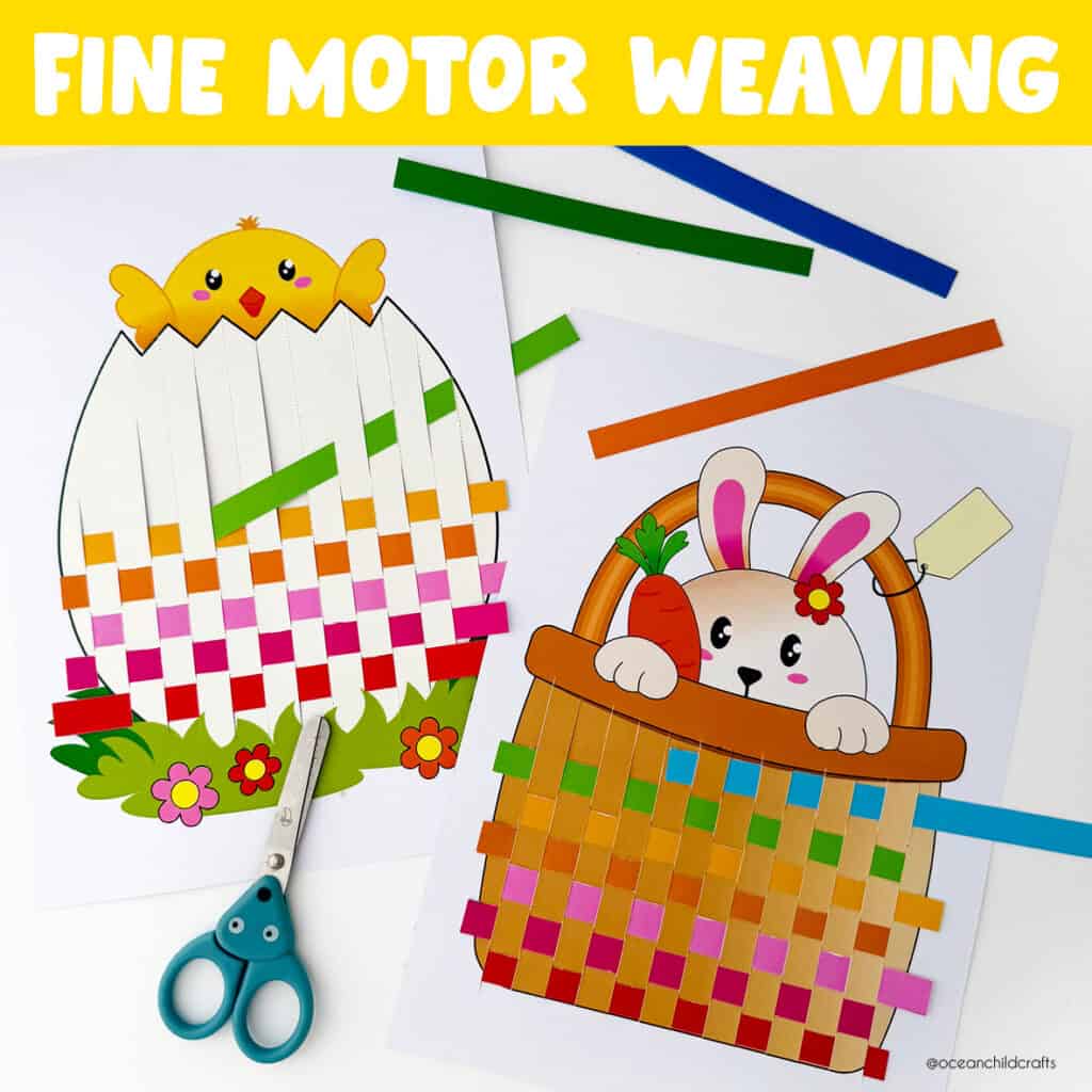 Paper Weaving For Easter - Ocean Child Crafts