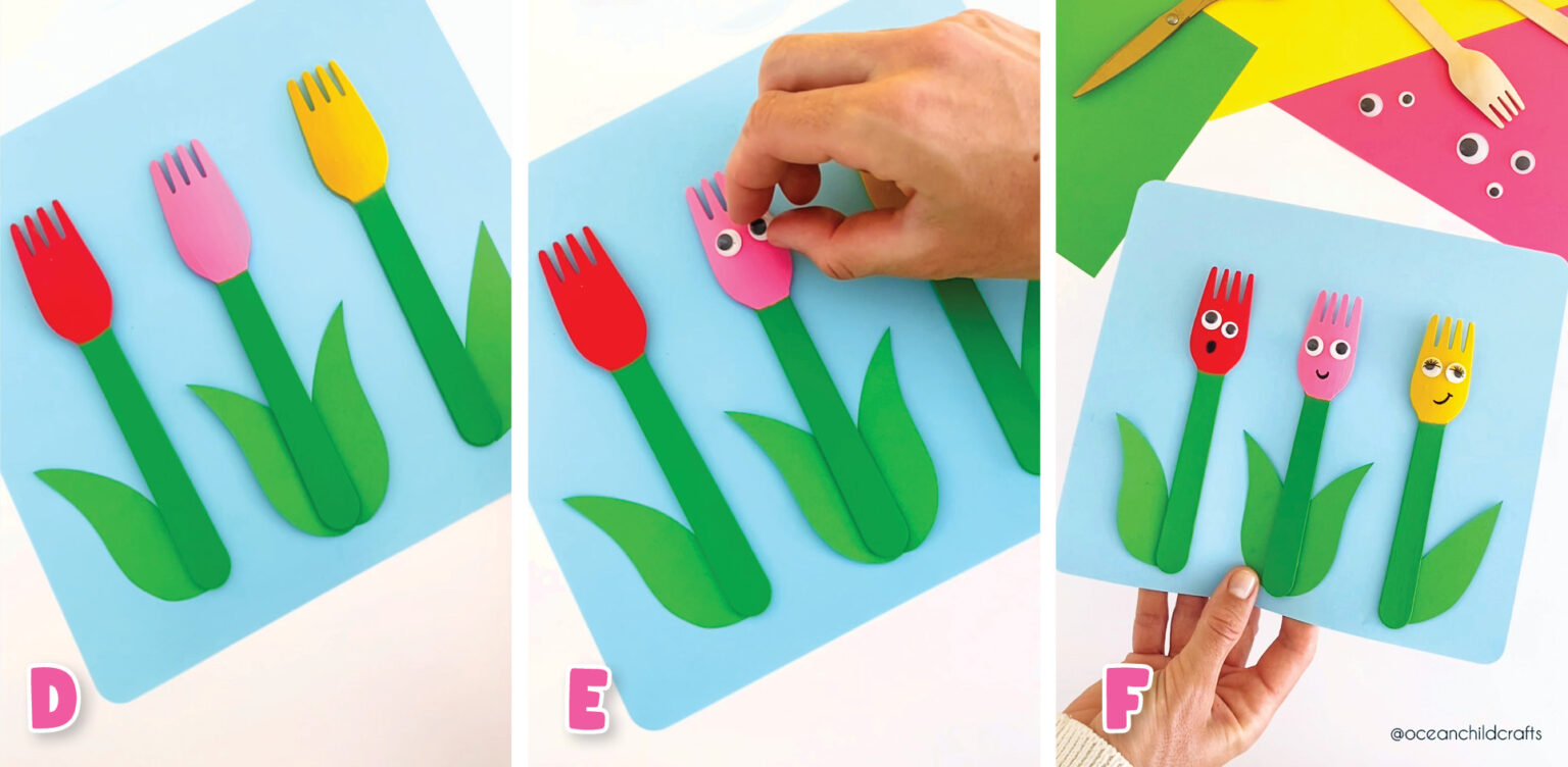 Easy Tulip Craft Project: Make Unique Greeting Cards - Ocean Child Crafts
