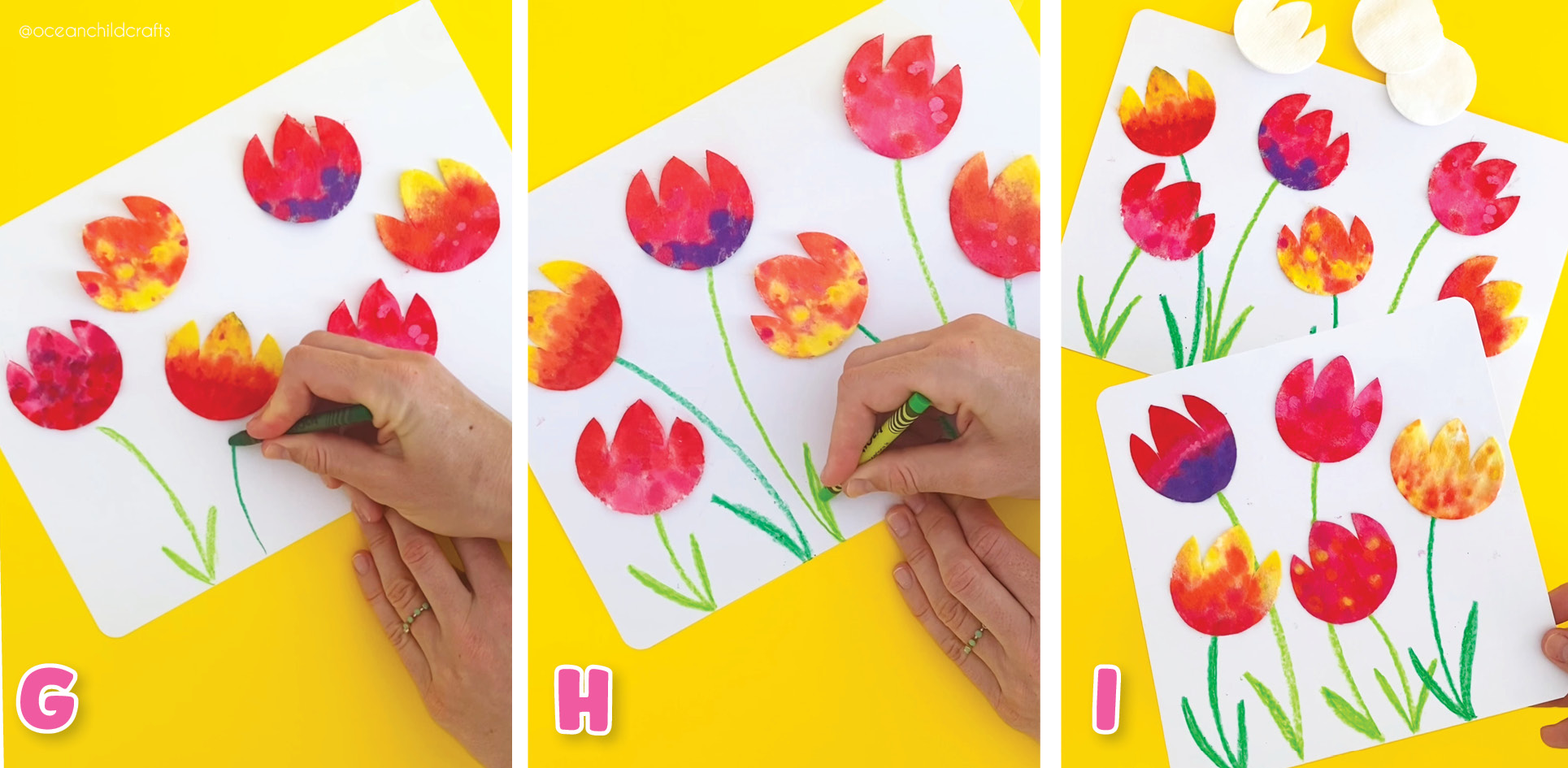 Easy tulip craft activity, perfect for Mother’s Day! - Ocean Child Crafts