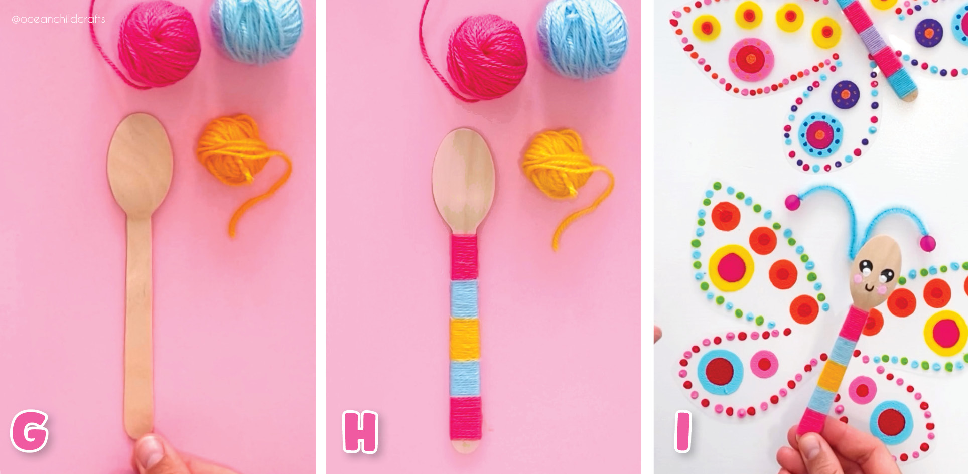 Make Colorful Butterfly Puppets with Flapping Wings for Kids! - Ocean ...