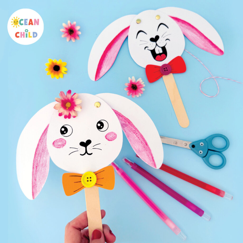 DIY Easter garland, bunnies, and carrots + free craft printable ...