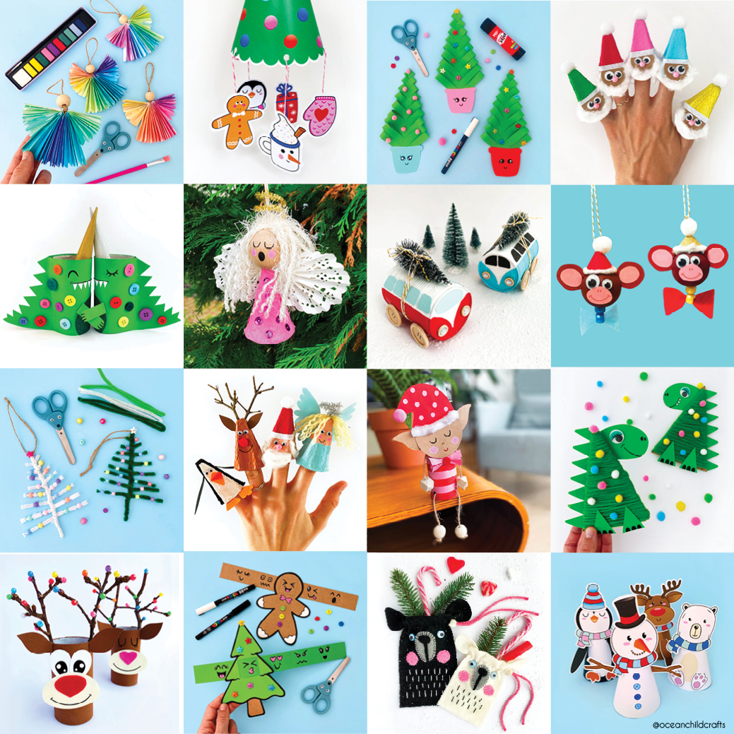 Easy Paper Christmas Angel Craft Ornament for Kids - Ocean Child Crafts