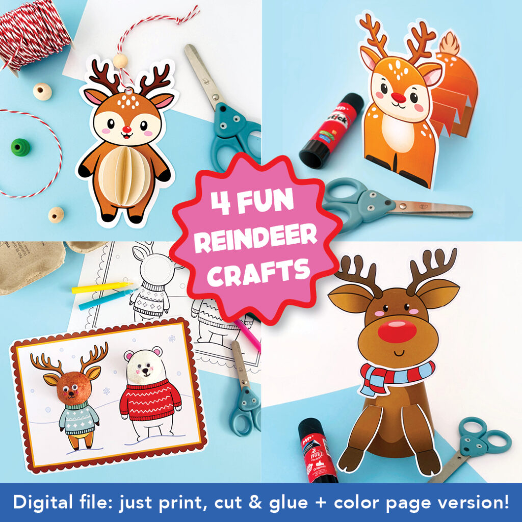 How to Make a Paper Cup Reindeer and Snowman (Easy Winter Crafts for ...