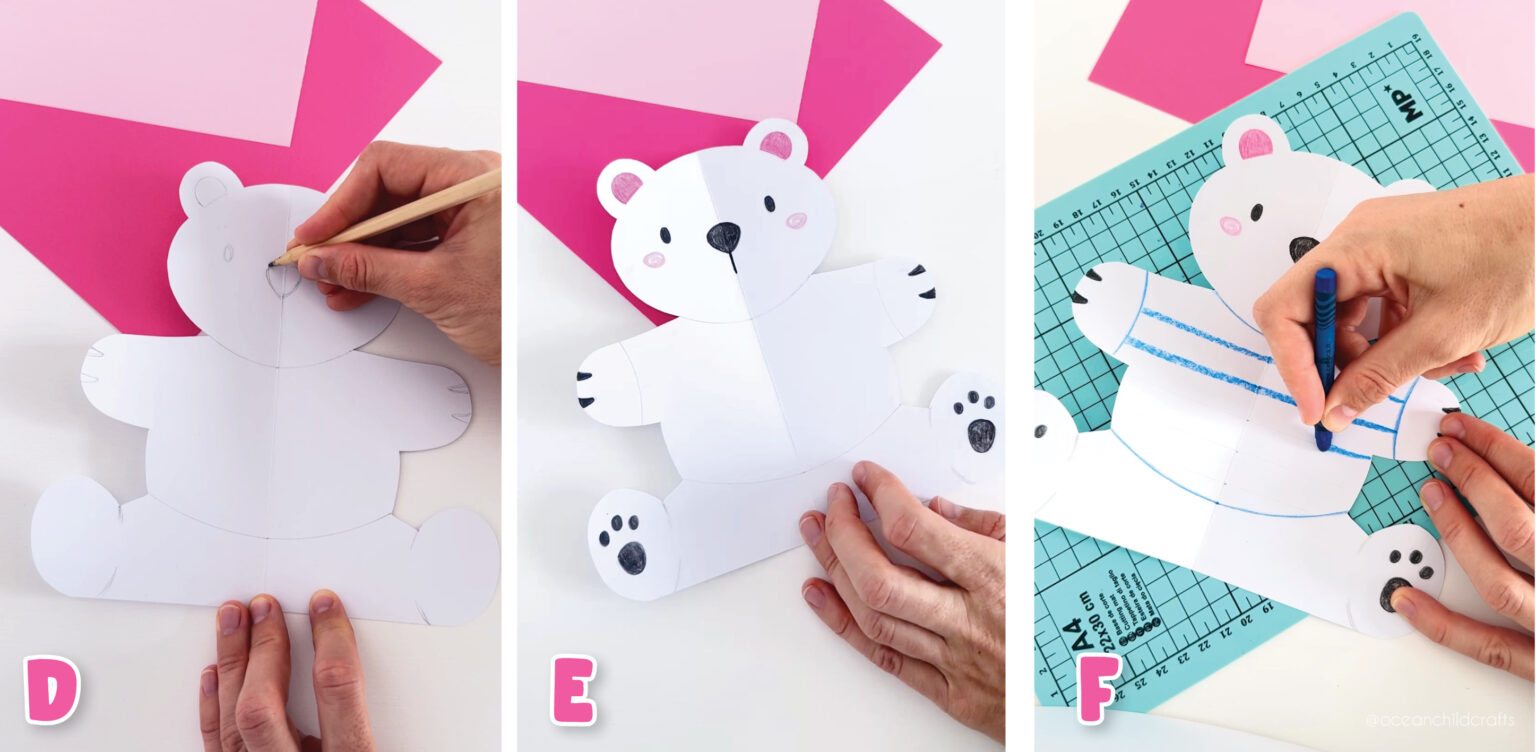 Bear Pop-Up Card for Kids – Easy Valentine’s and Mother’s Day Craft ...